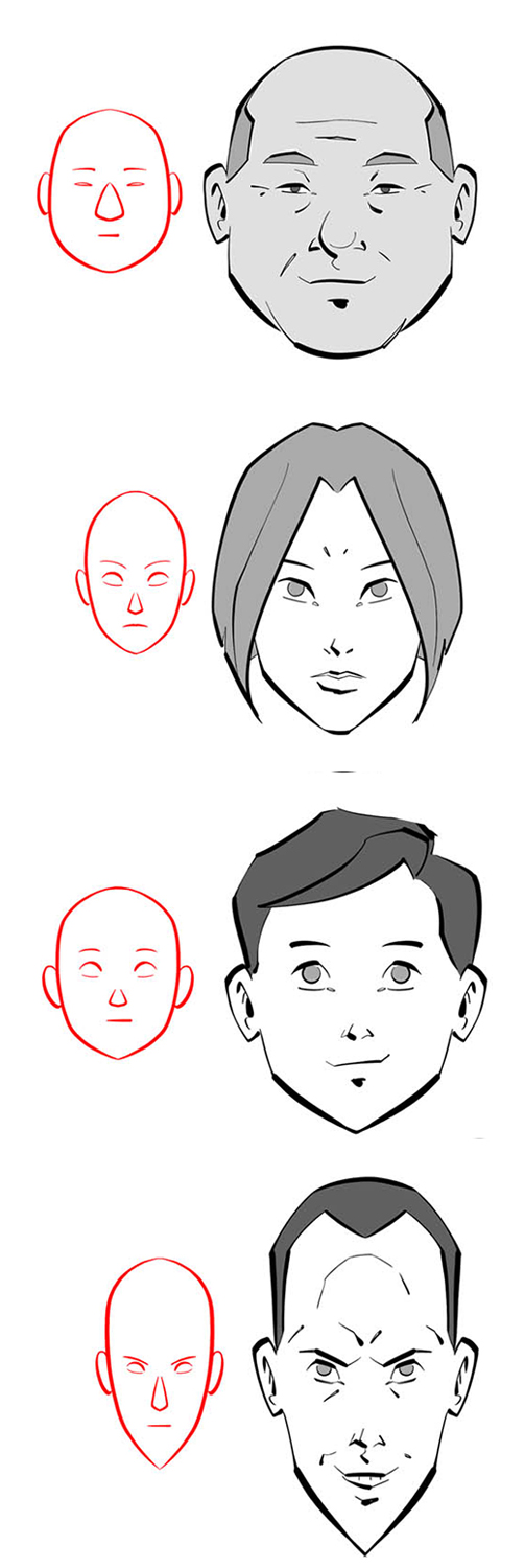 How to draw faces - The Phoenix comic